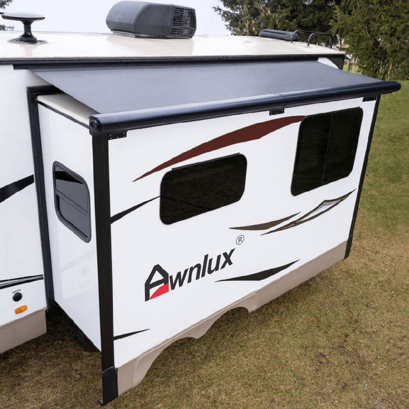 AWNLUX Metal RV Slide Topper Awning - 100% Full Cover RV Slide Topper ...