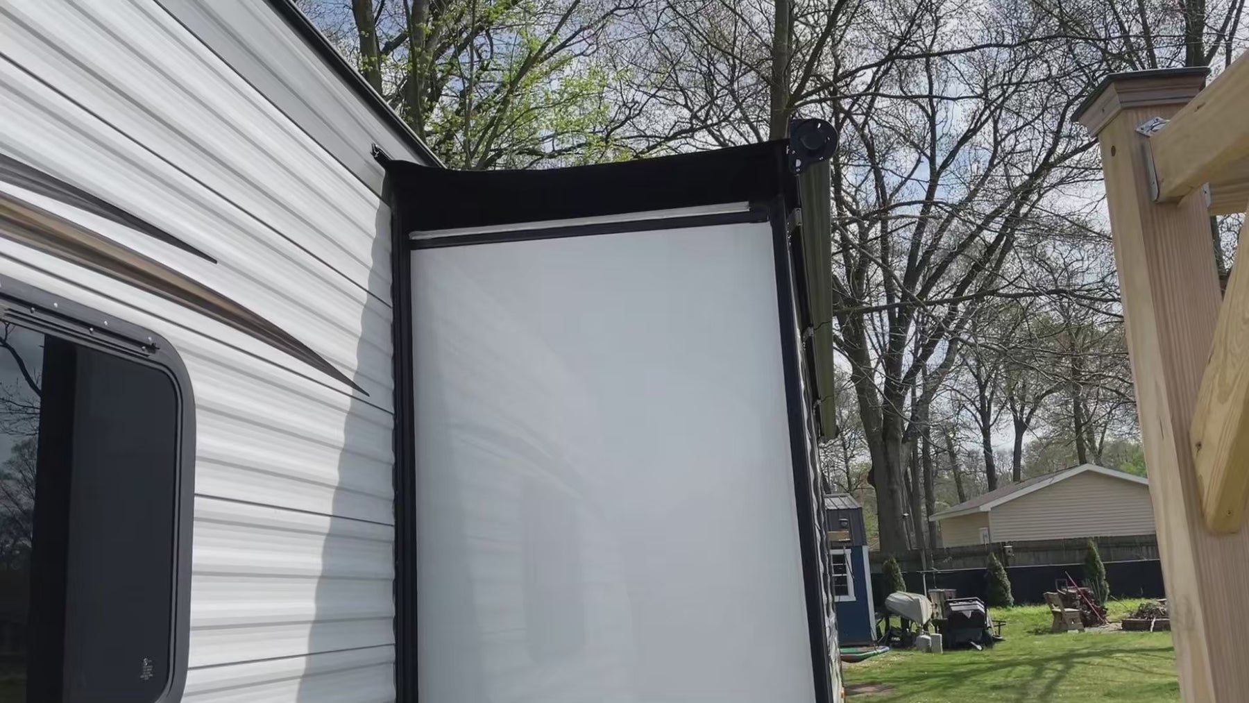AWNLUX Metal RV Slide Topper Awning - 100% Full Cover RV Slide Topper ...