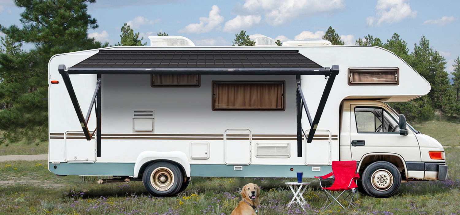 AWNLUX Flexible Electric Solar RV Awning Kit